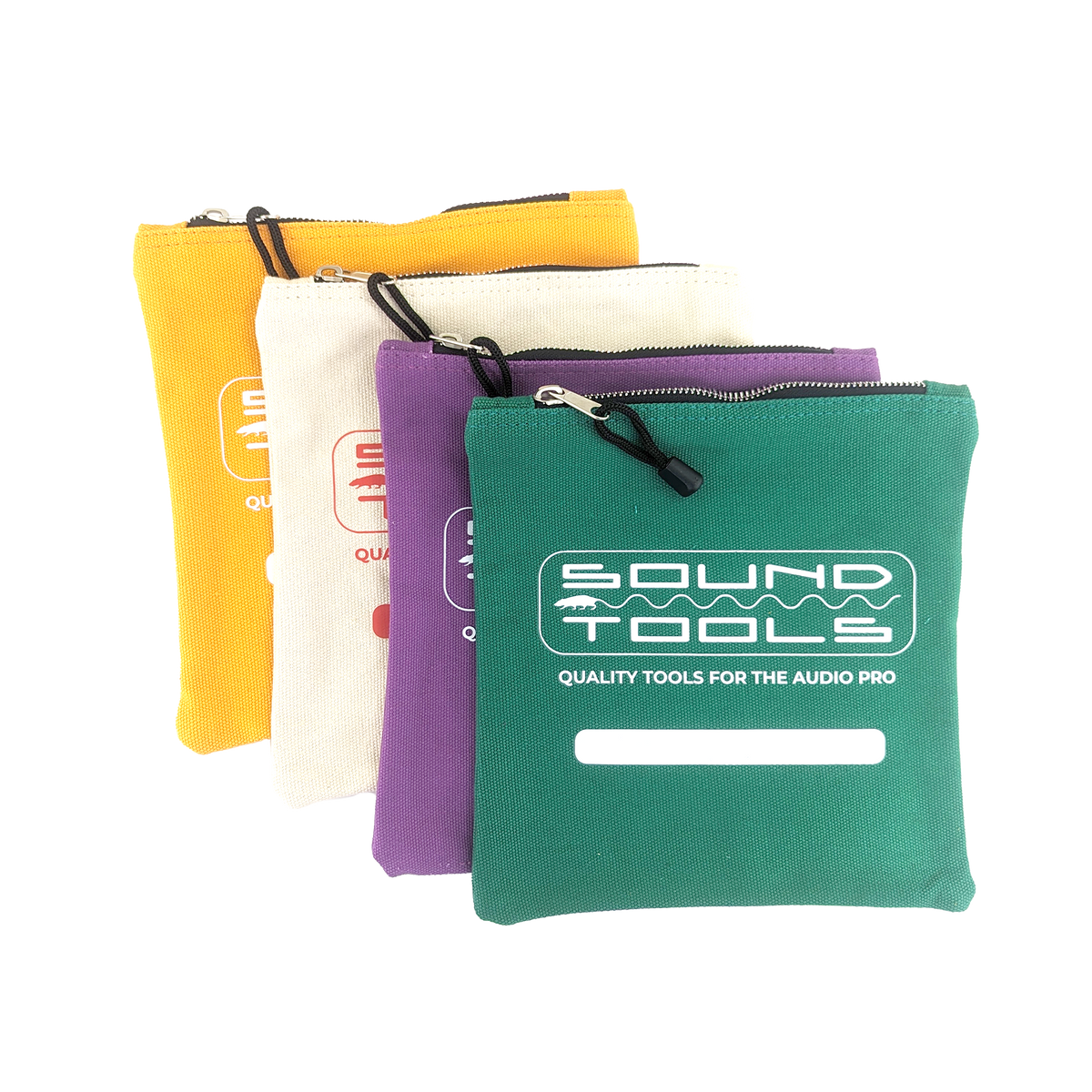 Canvas Tool Bag 4 Pack Square with Scribble Strip – Rat Sound Systems